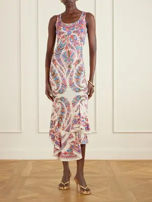 Etro Satin-jersey Midi Dress