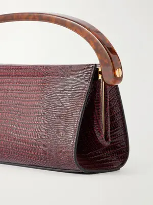Dries Van Noten Croc-effect Leather Tote - Brown