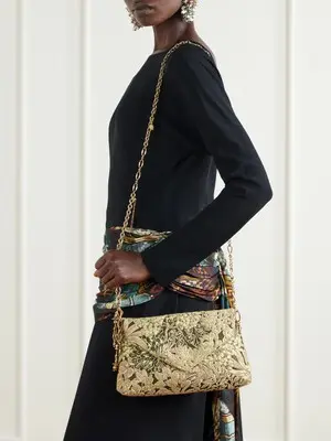Dries Van Noten Floral-jacquard Shoulder Bag - No