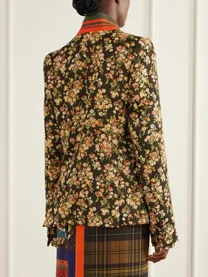 Dries Van Noten Floral-jacquard Cotton-blend Jacket - No