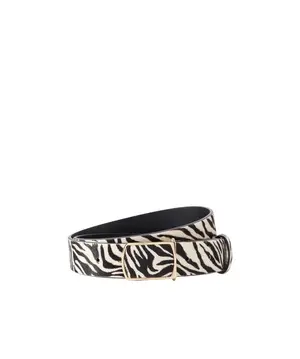 Isabel Marant Étoile Zebra-print Calf Hair Belt - No