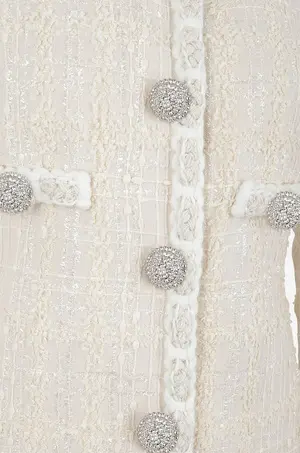 Giambattista Valli Cinched-waist Tweed Jacket
