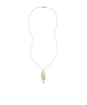 Ileana Makri Black Mamba 18-karat Gold Diamond Necklace - No
