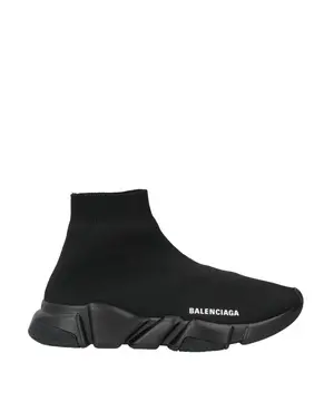 Balenciaga Flat-soled Sock Sneakers - Black