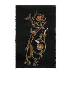 Dries Van Noten Sequin-embellished Embroidered Crepe Scarf - No