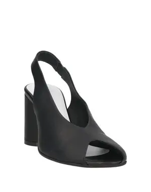 MAISON MARGIELA Solid Leather Backless Sandals