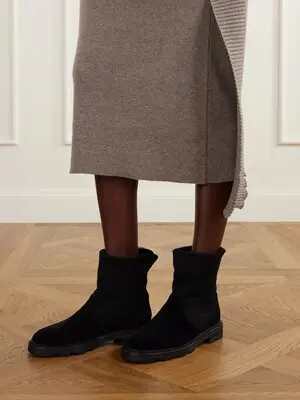 Manolo Blahnik Suede Ankle Boots
