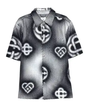 Casablanca Pearlescent Monogram-print Shirt