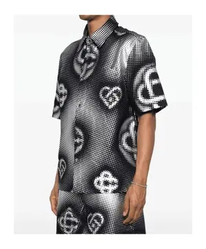 Casablanca Pearlescent Monogram-print Shirt