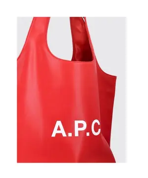A.p.c. Ninon Logo Detailed Medium Tote Bag
