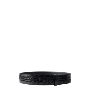Khaite Theo Croc-effect Leather Belt - No
