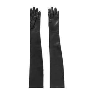 Khaite Remo Long Leather Gloves - No