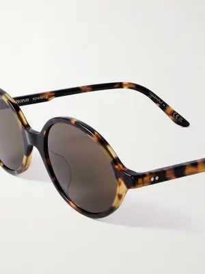 Oliver Spencer Round-frame Tortoiseshell Acetate Sunglasses
