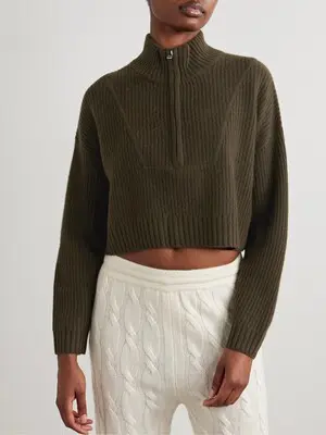 Staud Cashmere Short Sweater