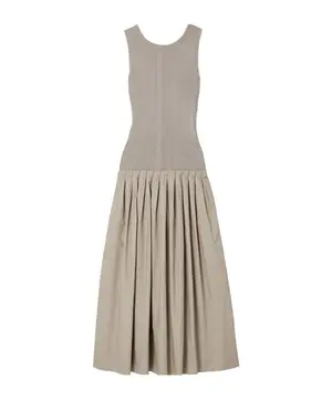 Proenza Schouler Gene Pointelle-knit Poplin Midi Dress - No