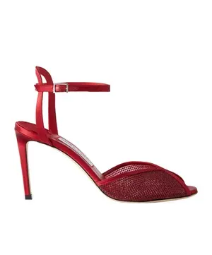 JIMMY CHOO Glossy High-heeled Shoes - Red