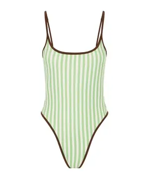 HAIGHT. Pipping Thidu Striped Swimsuit No