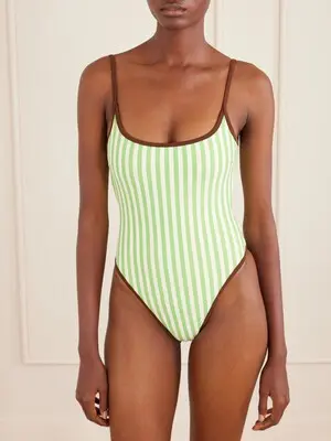 HAIGHT. Pipping Thidu Striped Swimsuit - No
