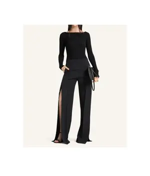 COURREGES Courrèges Square Neck Rib Knit Sweater