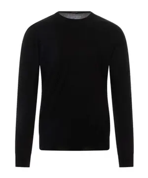 Kiton Crew Neck Long-sleeve Sweater Black