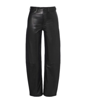NILI LOTAN Leather Barrel-leg Pants - No