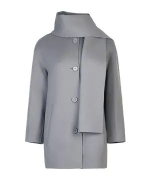Max Mara Long-sleeved Coat - Grey