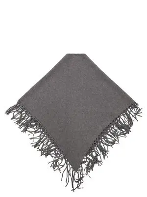 Max Mara Fringed Wool Shawl Camel - No
