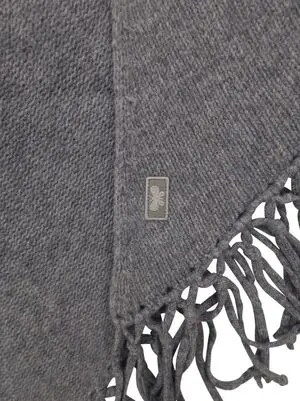 Max Mara Fringed Wool Shawl Camel - No