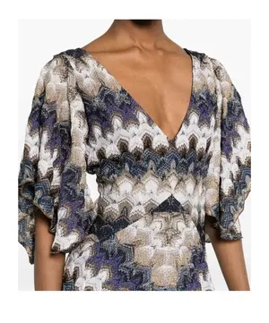 Missoni V-neck Short Dress