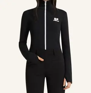 COURREGES Long-sleeve Zip-up Cardigan