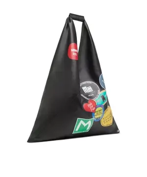MAISON MARGIELA Japanese Sticker-print Tote Bag