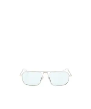 Prada Rectangular Frame Sunglasses - White