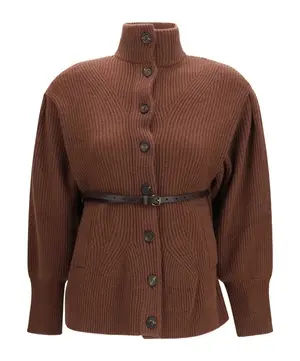 Brunello Cucinelli ベルテッド カーディガン - No