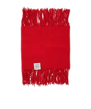 TOTEME Tasseled Scarf - Red