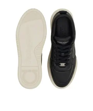 FERRAGAMO Logo Printed Lace-up Sneakers