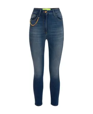 Elisabetta Franchi High-waisted Skinny Jeans - Blue