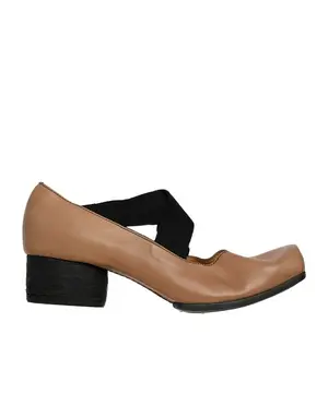 UMA WANG Square-toed Ballet Shoes - Brown