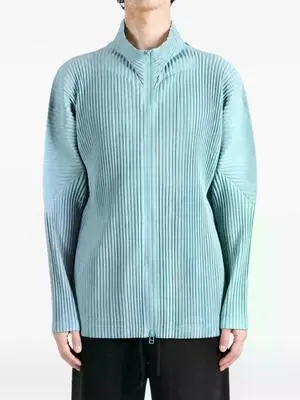 Issey Miyake Pleated Zip-up Jacket