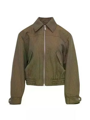 3.1 Phillip Lim Houndtooth Blouson Jacket - Brown