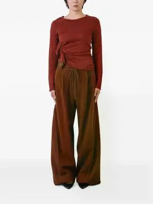 MULLER OF YOSHIOKUBO Mellow Belted Side-line Trousers