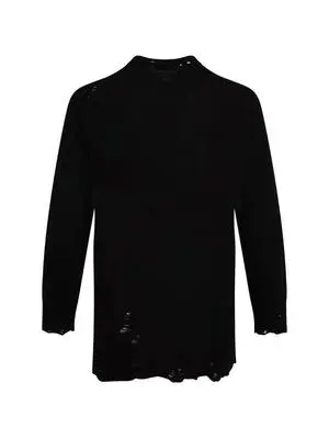 Yohji Yamamoto Distressed Wool Sweater