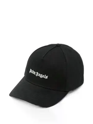 Palm Angels Logo-embroidered Baseball Cap - Black