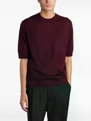BALLANTYNE Short-sleeve Wool T-shirt - Red