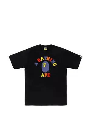 A BATHING APE College Ape Head T-shirt - Black