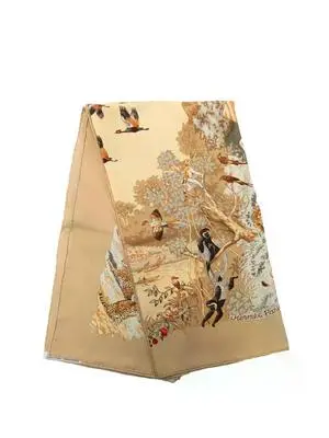 Hermès 20th Century Africa Silk Scarf 90 Scarves - Brown