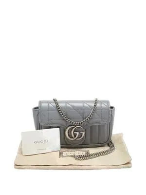 Gucci Mini Gg Marmont Quilted Shoulder Bag