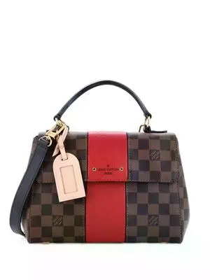 LOUIS VUITTON Bond Street Handbag Damier With Leather Bb Satchel - Red