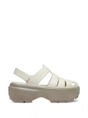 CROCS Stomp Fisherman Logo-print Sandals - Neutrals