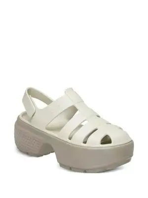 CROCS Stomp Fisherman Logo-print Sandals - Neutrals