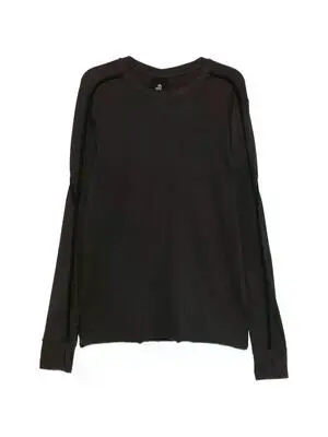 THOM KROM Seam-detail T-shirt - Brown